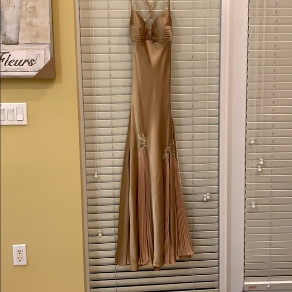 Cache | Dresses | Cache Gold Ballroom Gown | Poshmark